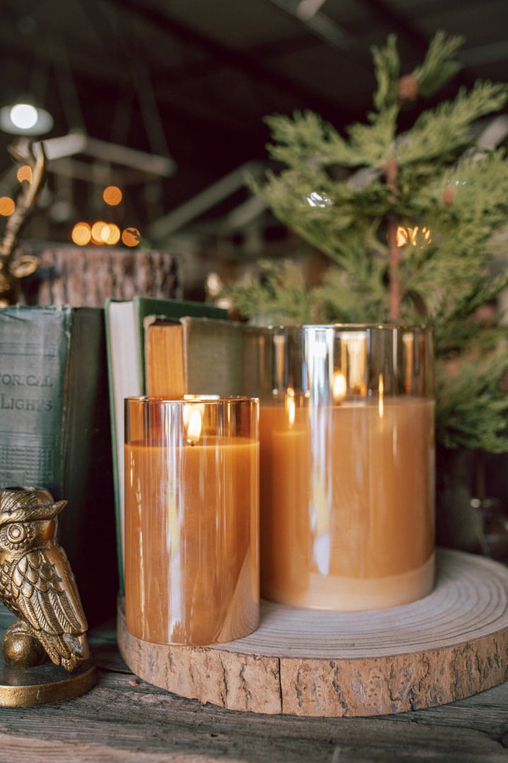 Champagne Flameless Candle (5 Sizes) | The Little Burlap Barn