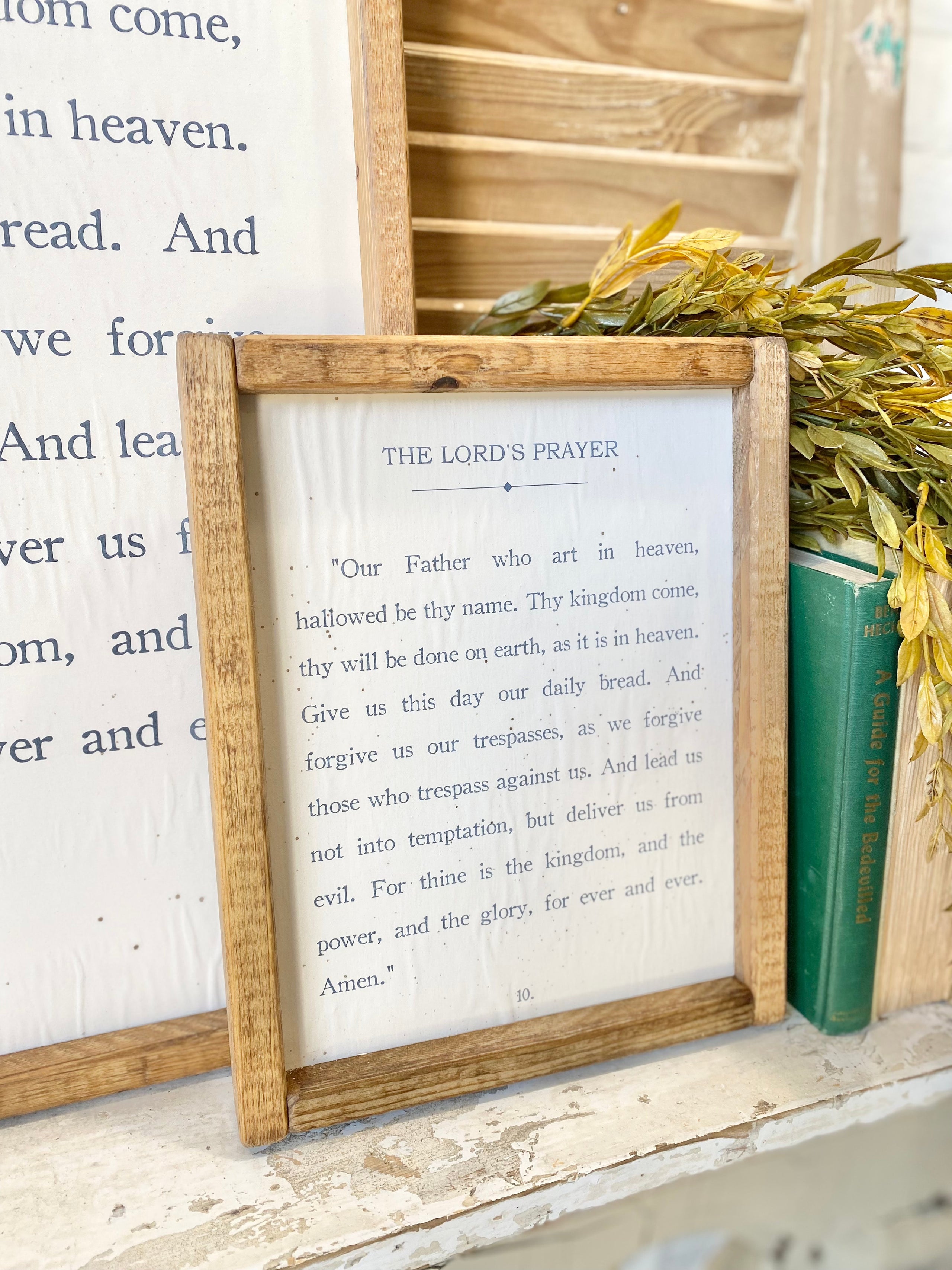 Handmade "Lord’s Prayer" Framed Sign--20% OFF | The Little Burlap Barn