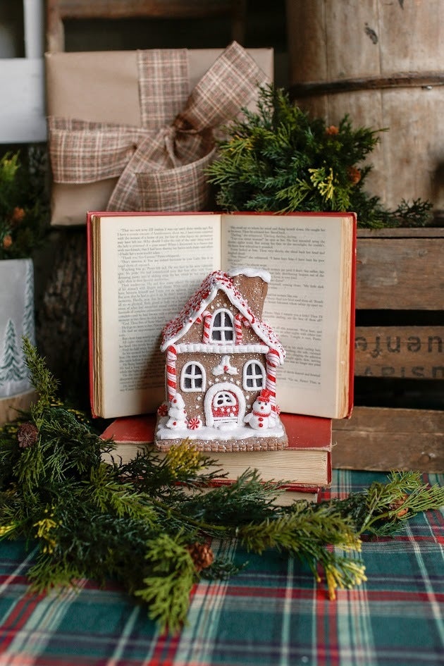 Lighted Sprinkle Gingerbread House | The Little Burlap Barn